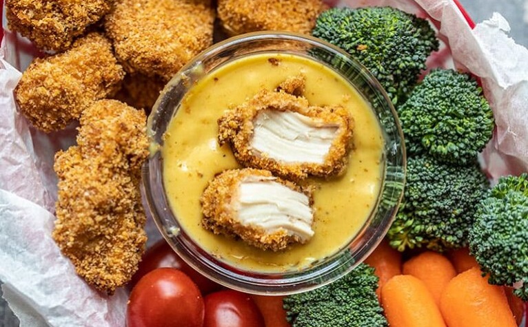Nuggets de Frango Assados Caseiros - Dicas Gostosas